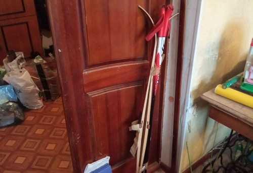 Лыжи детские с палками