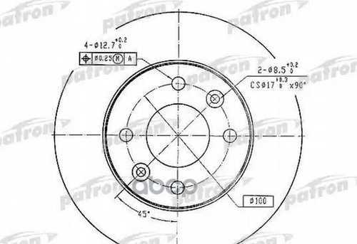 Диск тормозной передн nissan: kubistar 03, REN