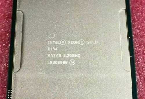 Процессор intel Xeon Gold 6134 (8 ядер, 3.20GHz)