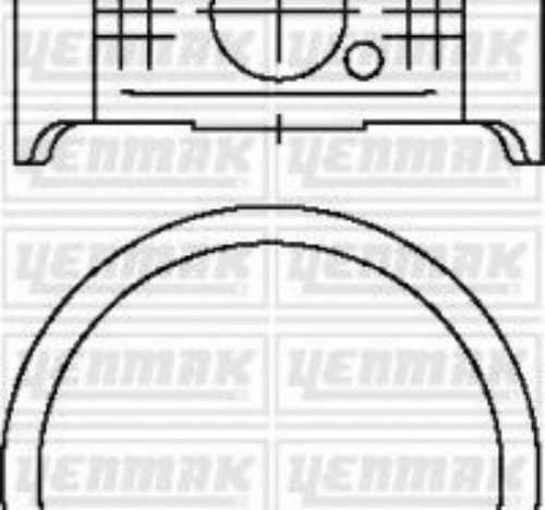 Yenmak 3104500000 Поршень двс с кольцами Peugeot Partner 1.4i TU3JP-L4 75 1.5x1.5x2.5 std 02