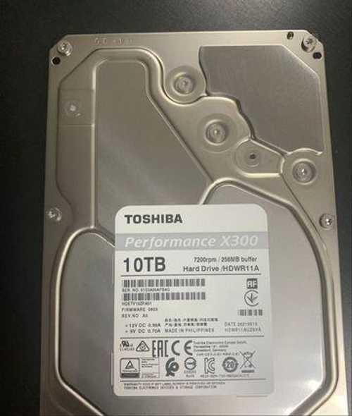 Жесткий диск Toshiba X300 10Tb hdwr11auzsva