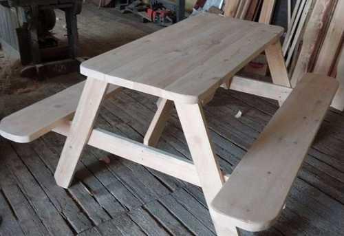 Скамейка со столиком