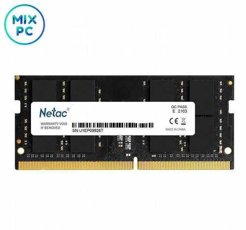 Модуль памяти DDR4 SO-dimm 8GB 3200MHz Netac Basic ntbsd4N32SP-08