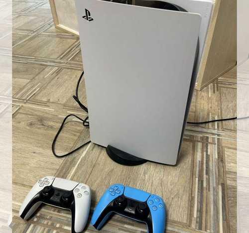 Sony playstation 5 ps5 с дисководом 2 джойстика