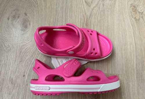 Новые сандалии для девочки Crocs C9