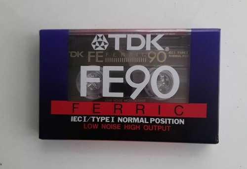 Аудиокассета TDK FE-90EB Япония новая запечатанна