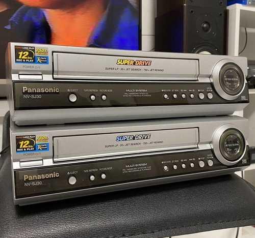 VHS Видеомагнитофон panasonic sj30 silver