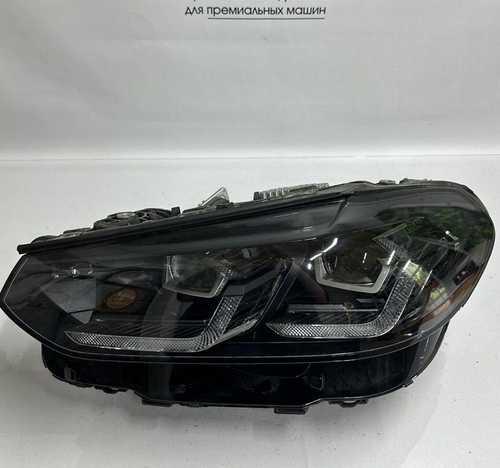 Левая фара BMW G01 X3 Г01 LED Black рестайлинг