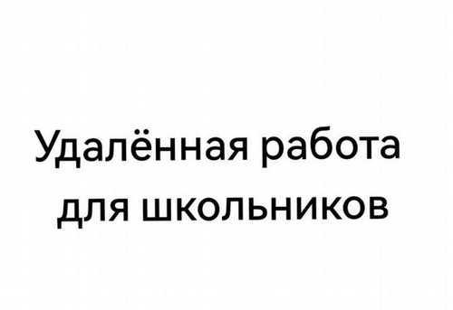 Подработка не выходя из дома для школьников