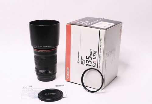 Объектив Canon EF 135mm f2 L USM + фильтр