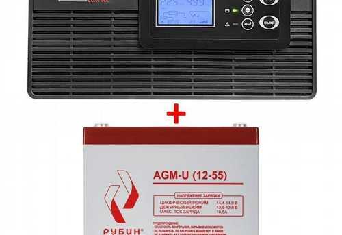 Ибп Hiden Control HPS20-0612 + Рубин AGM-U 12-55
