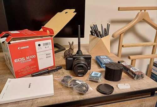 Фотоаппарат Canon EOS M100 Black Kit