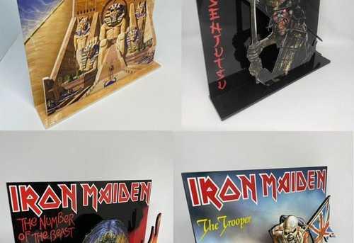 Iron Maiden - держатели винила, cd (3D обложки)