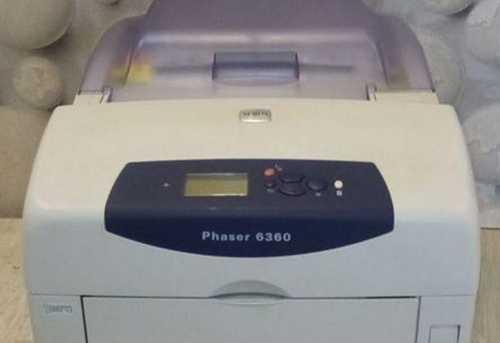 Цветной лазерный принтер Xerox phazer 6360