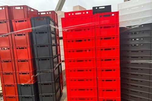 Ящики пластиковые для мяса Е2 красные
