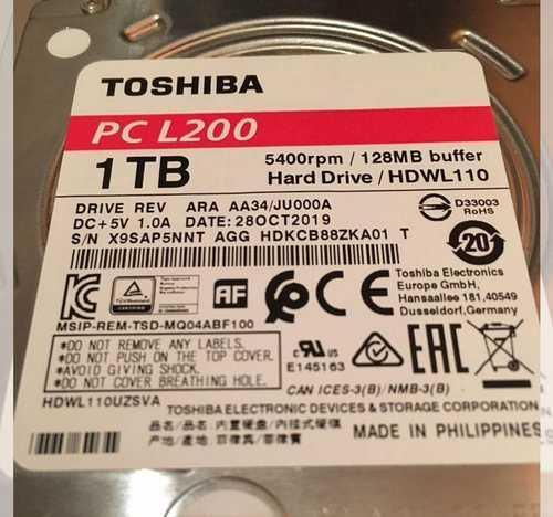 Жесткий диск Toshiba PCL200 1TB