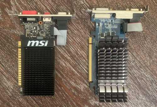 Видеокарты asusEN210DI1G и MSI GeForce GT 710