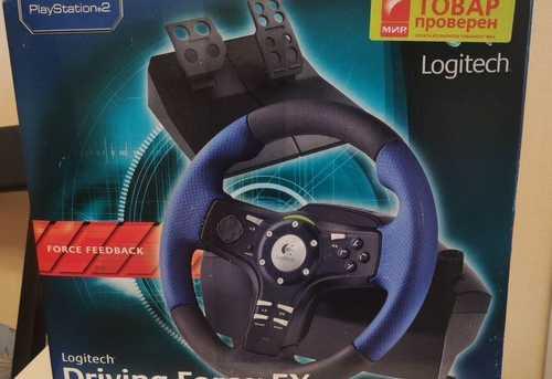 Игровой руль logitech driving force ex