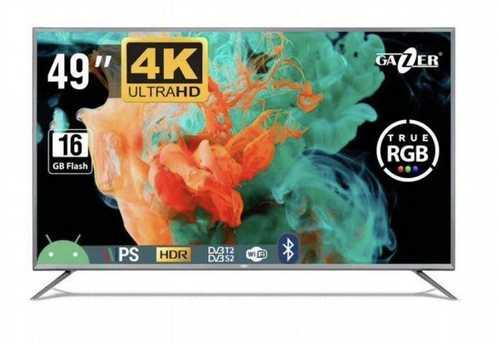 Новый цифровой 4К телевизор gazer 49" smart tv