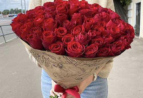 Букет из 51 розы 101 розы Доставка Цветы