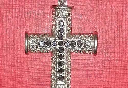 Крест серебро 925