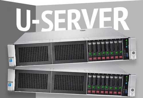 Сервер HP DL380 Gen9 8*2.5 2*2660v4 64Gb P440ar 2*