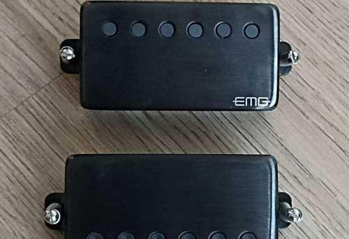 Звукосниматели EMG 57/66 brushed black chrome