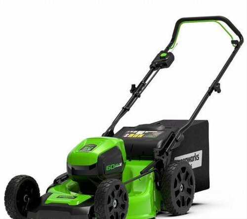 Газонокосилка GreenWorks Gd60Lm46 2502807UB Акб 4А