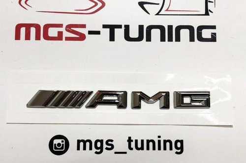 Шильдик AMG старого образца хром Mercedes-Benz