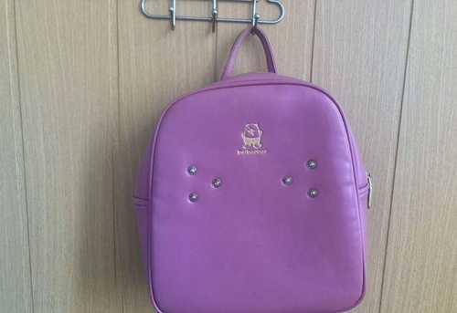 Розовый кожаный рюкзак bei bao bao