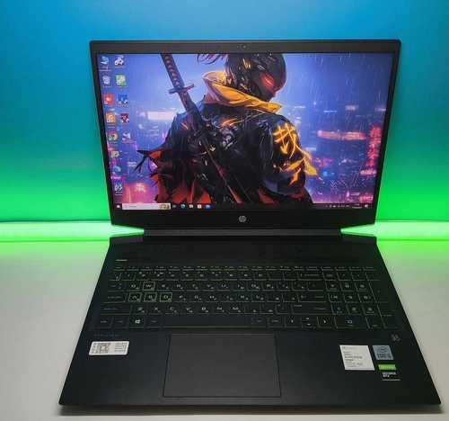 Игровой ноутбук HP: i5, GTX1650Ti, 16GB, 512GB