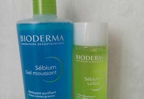 Bioderma Sebium гель очищающий и лосьон