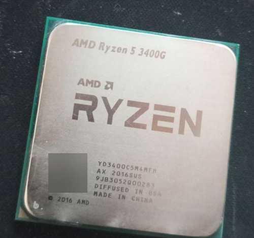 Процессор AMD Ryzen 5 3400g