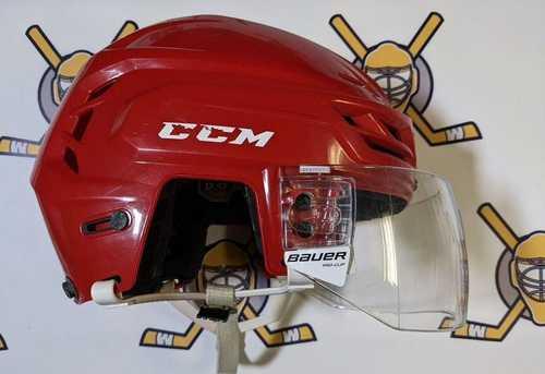 Шлем ccm tacks 310 хоккейный с визором sr L бу