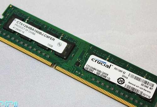 Оперативная память DDR3 4 GB 1600 MHz Crucial