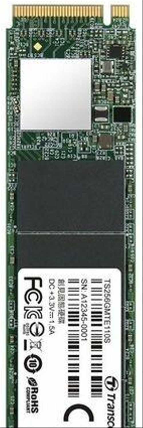 SSD M2 накопитель Transcend 256 Гб ts256gmte110s
