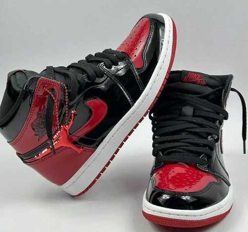 Кроссовки Nike Air Jordan 1 retro high og "patent bred"