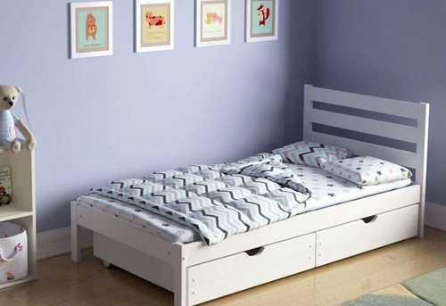 Кровать односпальная деревянная