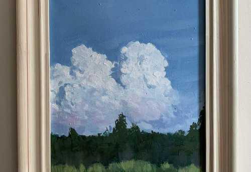Картина маслом на холсте " Облака"