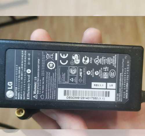 Блок питания для монитора lg 19v, 3.42a