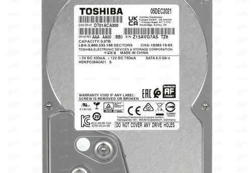 Жесткий диск toshiba DT01ACA300 3TB