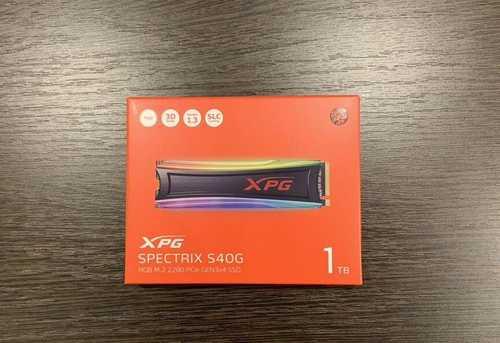 SSD M.2 1 TB новые Adata Spectrix S40G RGB