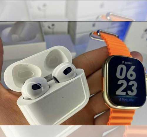 SMART часы apple watch 8 ultra   airpods 3