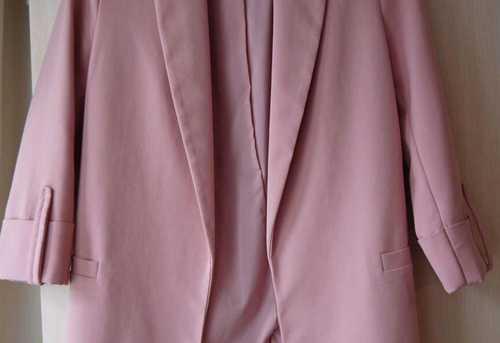 Пиджак блейзер женский розовый S