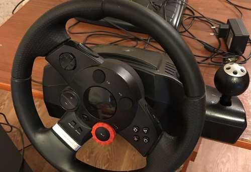 Игровой руль logitech driving force gt