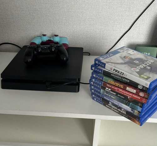 Sony playstation 4 slim 1tb 2 геймпада