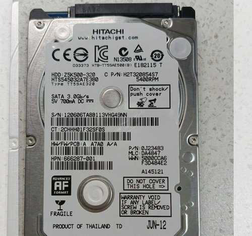 Жесткий диск 320 gb 2.5 для ноутбука