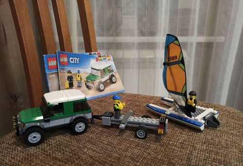 Lego City Внедорожник с прицепом и катамараном