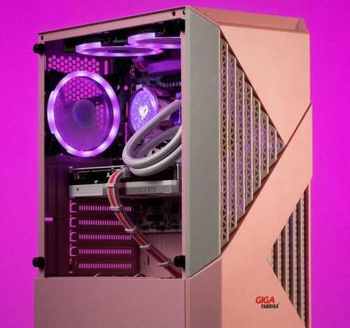 Игровой пк atlas420 RTX 4060 8GB NEW i5-12400F Evesky firerose F3-A pink