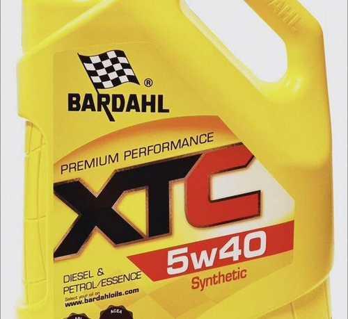 Моторное масло Bardahl Xtc 5W-40 Синтетическое 5 л